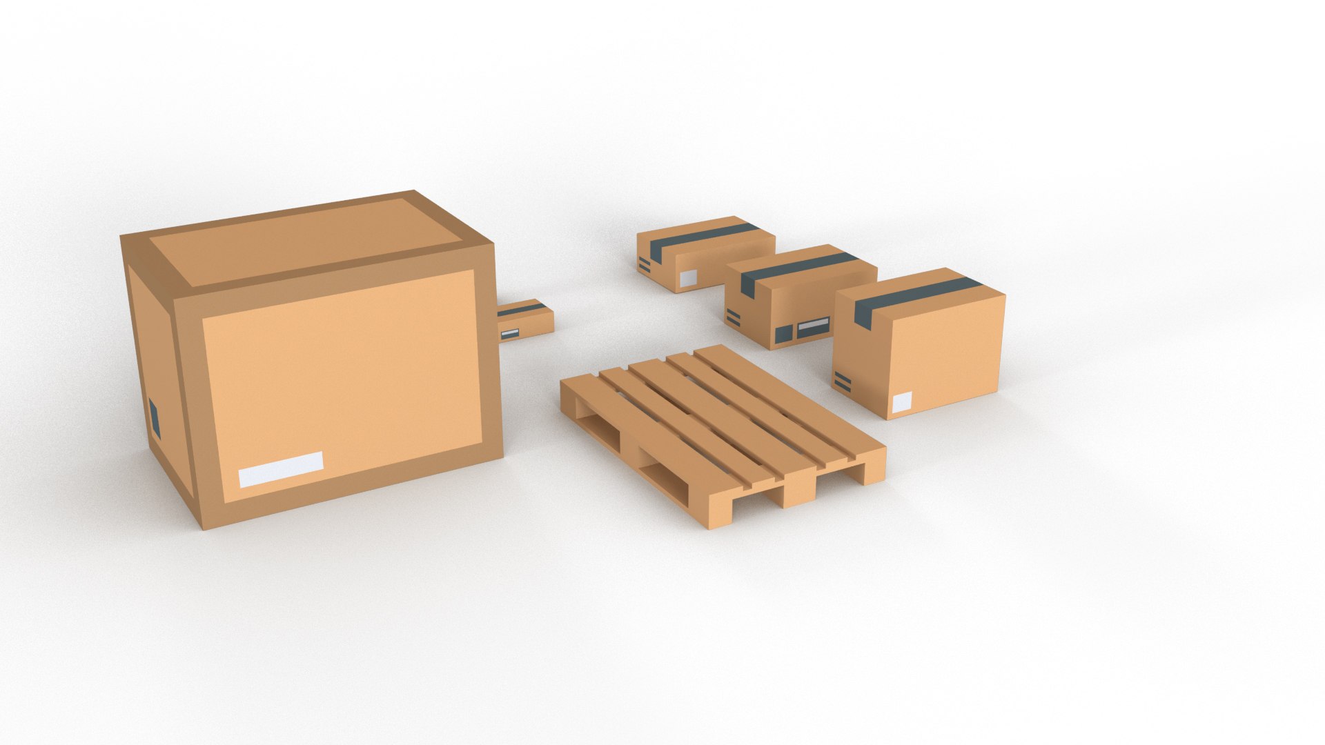 3D Warehouse Ware Packs Shipment Pallet - TurboSquid 1997544
