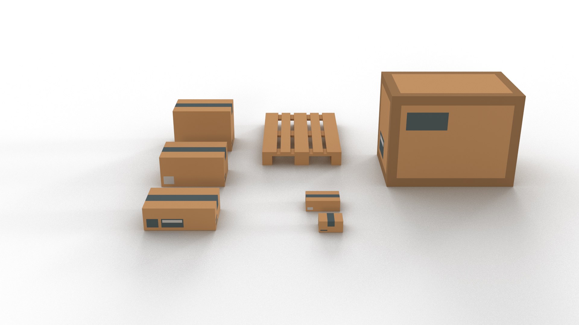 3D Warehouse Ware Packs Shipment Pallet - TurboSquid 1997544