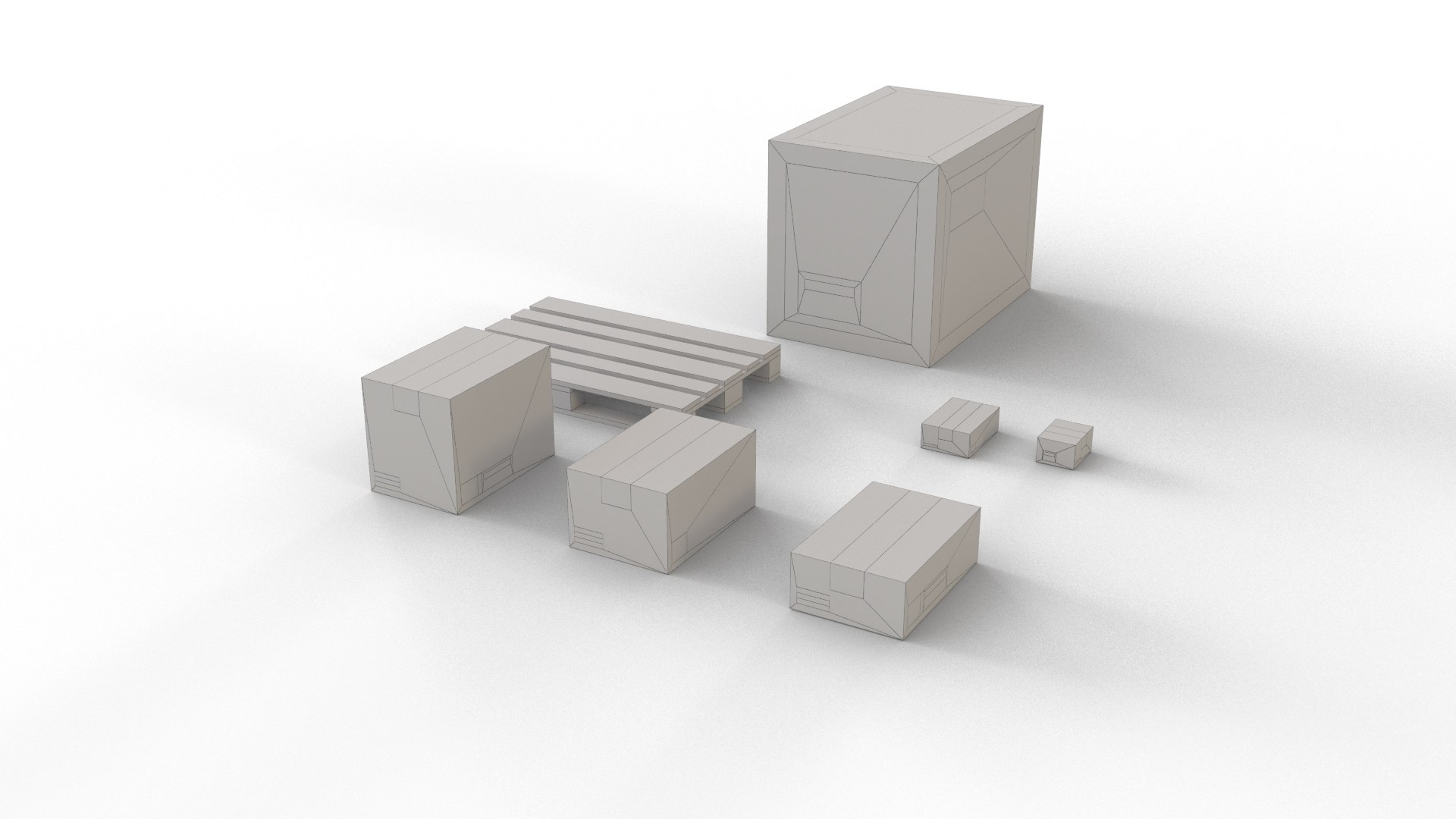 3D Warehouse Ware Packs Shipment Pallet - TurboSquid 1997544