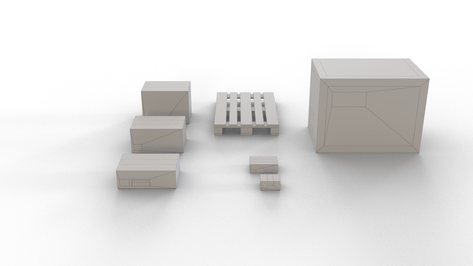 3D Warehouse Ware Packs Shipment Pallet - TurboSquid 1997544