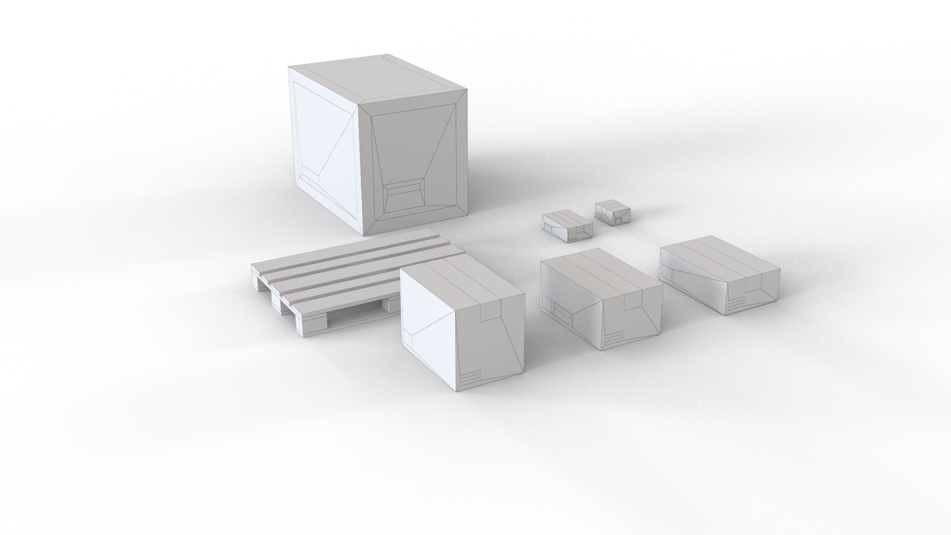 3D Warehouse Ware Packs Shipment Pallet - TurboSquid 1997544