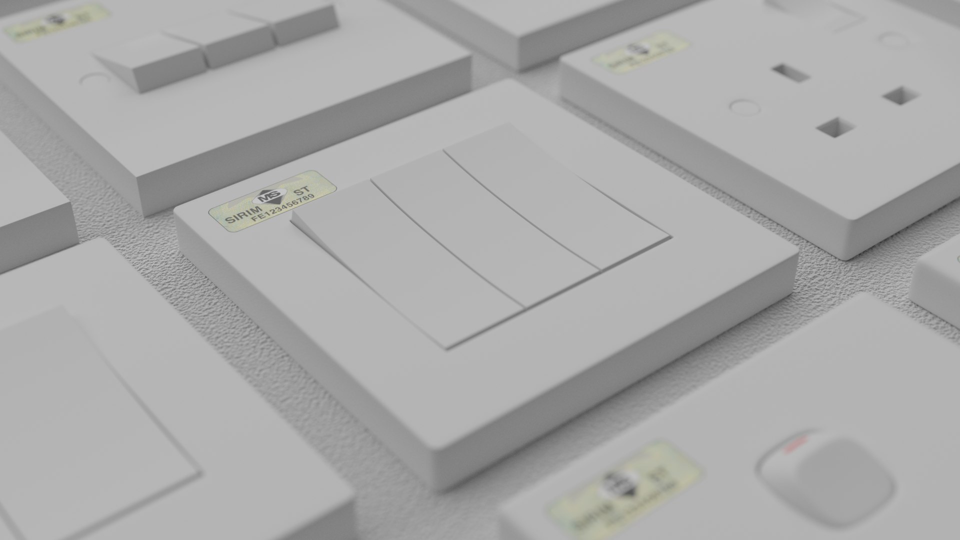 3D model Type G Switch and socket - TurboSquid 2034261