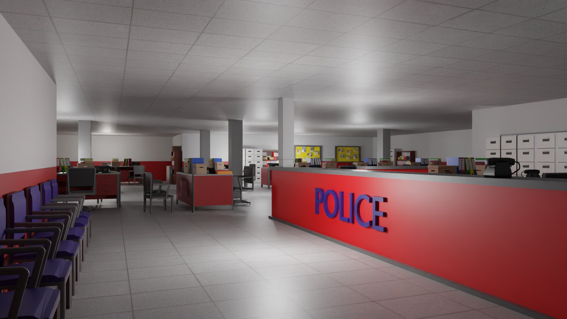 3D Police Station - TurboSquid 1924067