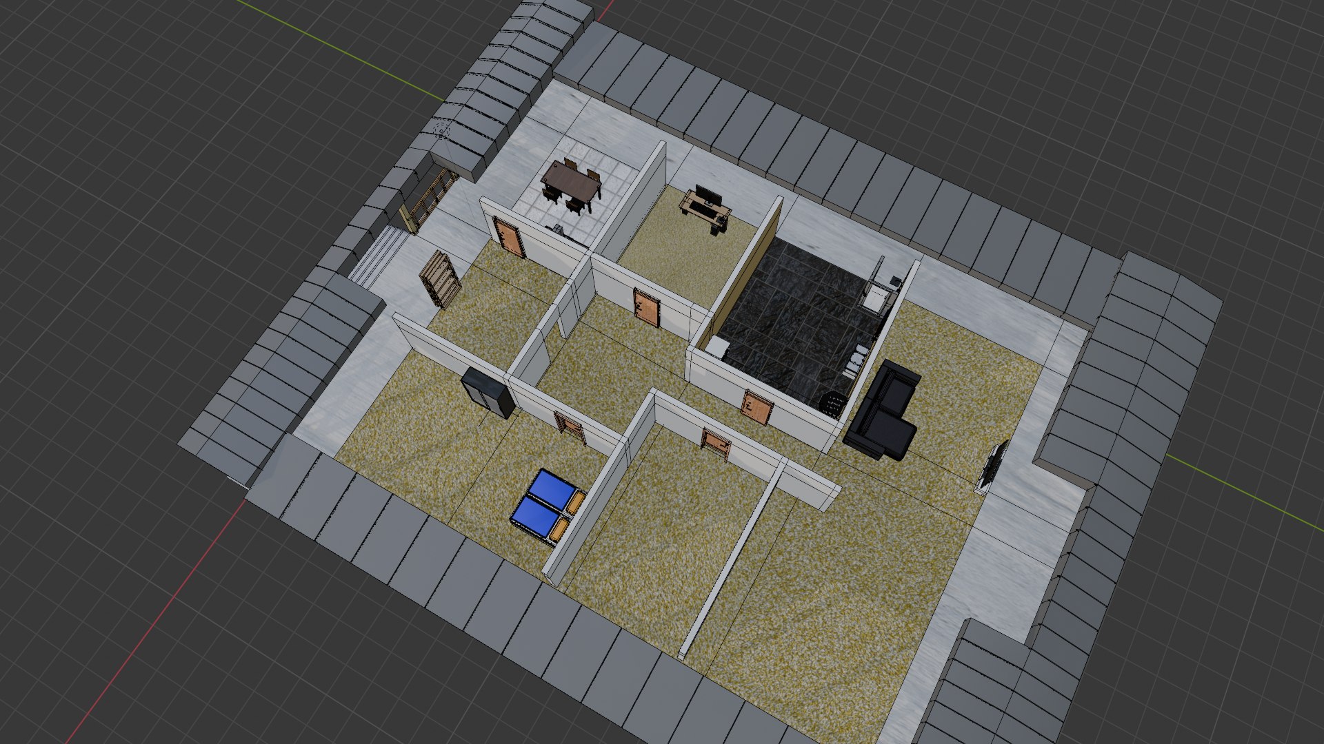 3D Modern Residential Interior And Exterior 3D Model Set Model ...