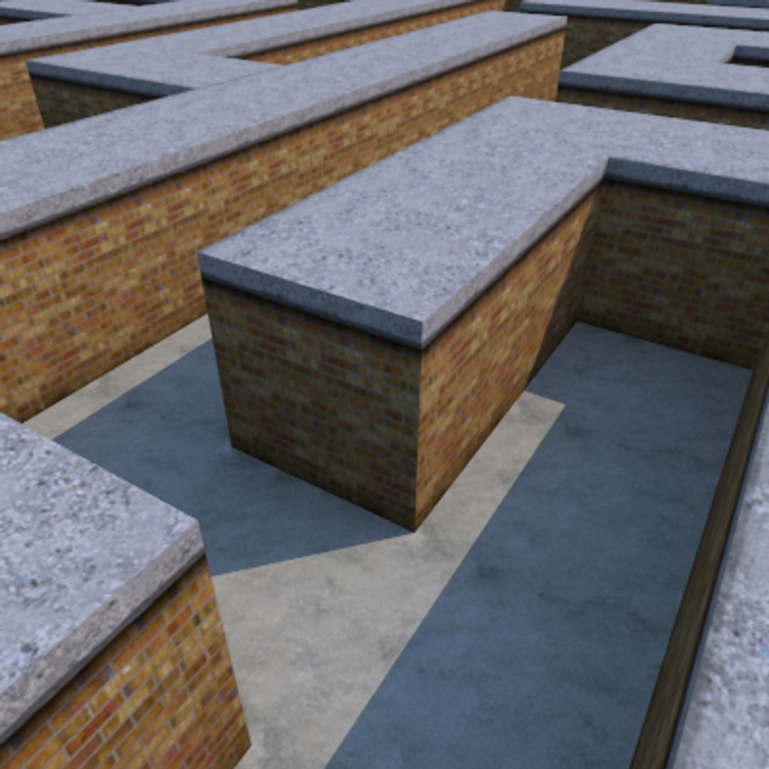 rectangular maze 3d model