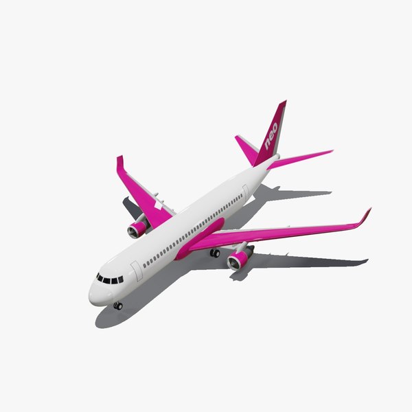 modelo 3d Airbus A 320 neo purple - TurboSquid 2034272