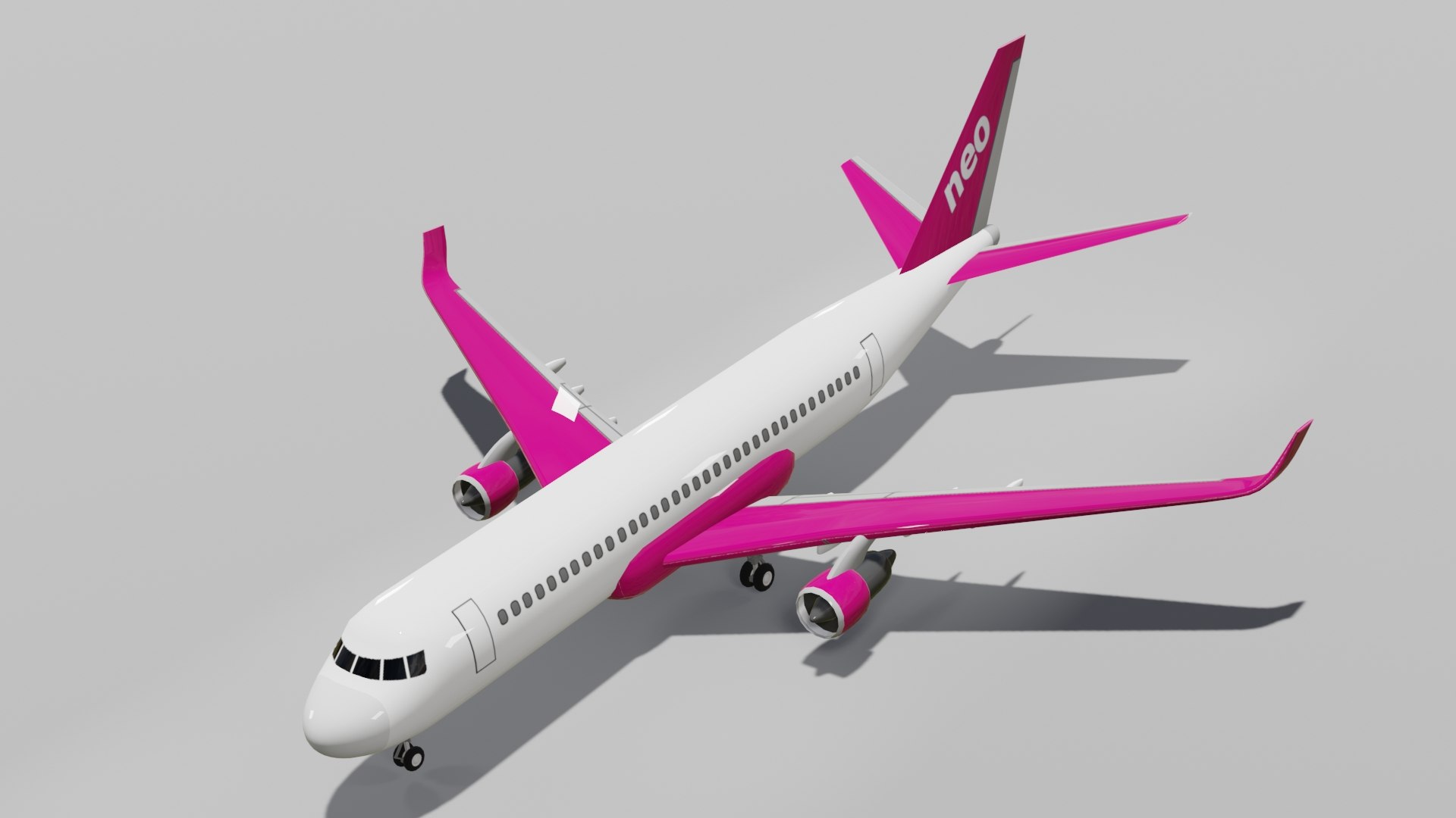 Airbus A 320 neo purple 3D 모델 - TurboSquid 2034272
