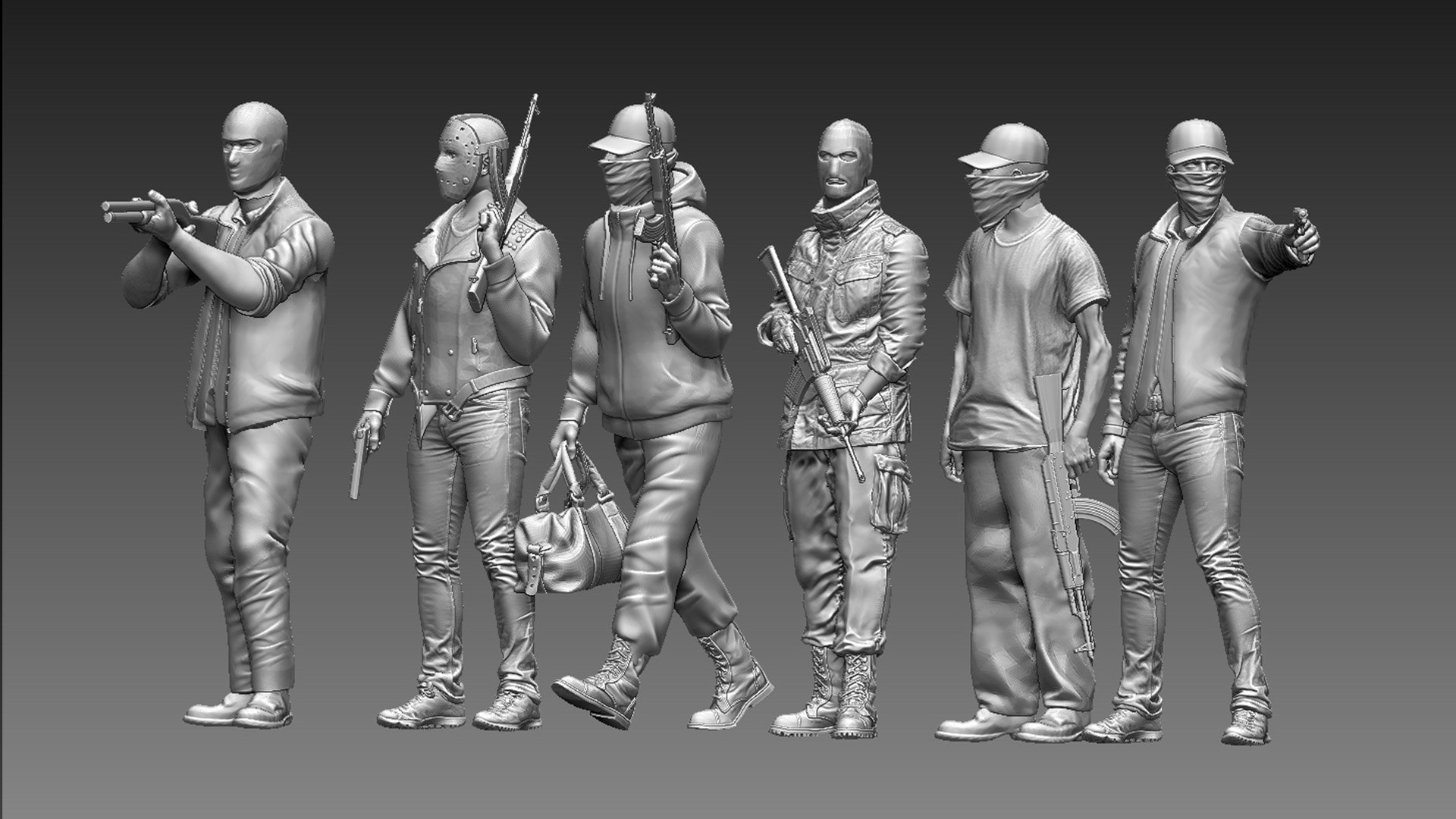 3D Bandits - TurboSquid 1901608