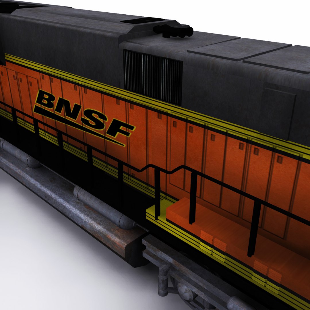 Bnsf Emd Locomotive 3D Model - TurboSquid 1379359