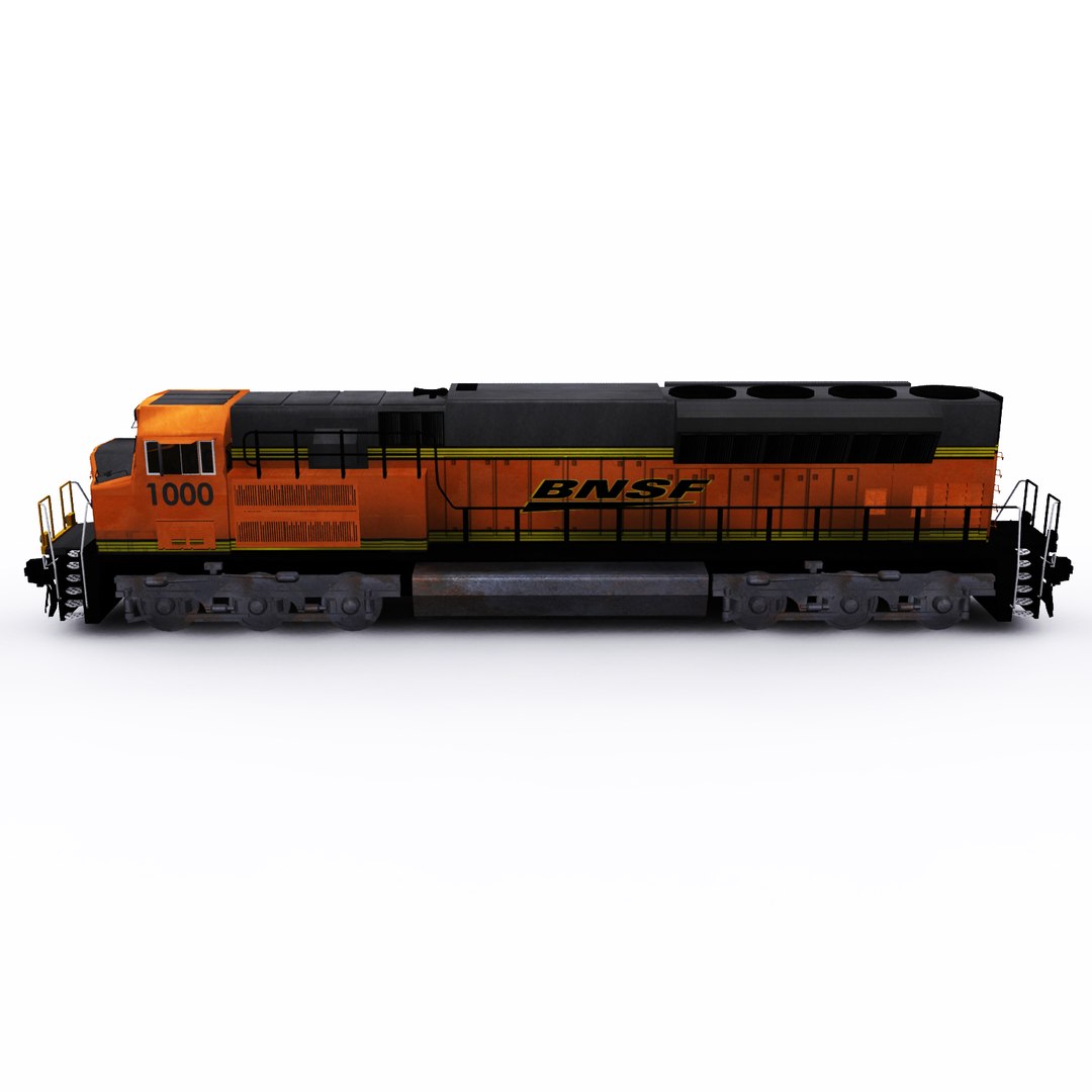 Bnsf Emd Locomotive 3D Model - TurboSquid 1379359