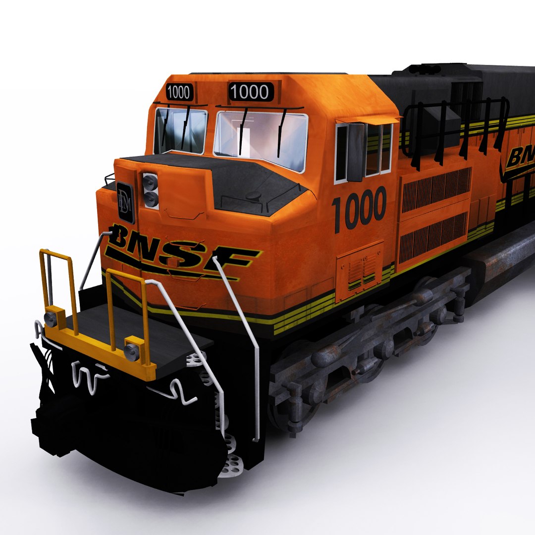 Bnsf Emd Locomotive 3D Model - TurboSquid 1379359