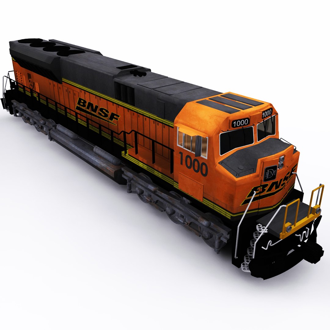 Bnsf Emd Locomotive 3D Model - TurboSquid 1379359