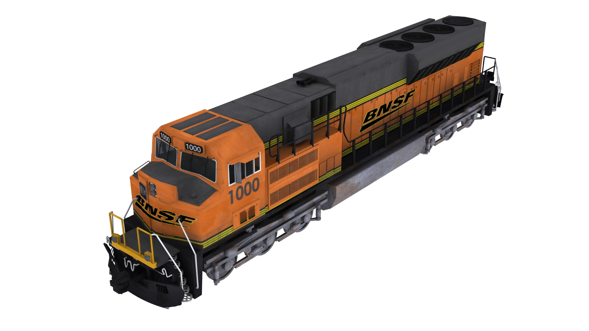 Bnsf Emd Locomotive 3D Model - TurboSquid 1379359