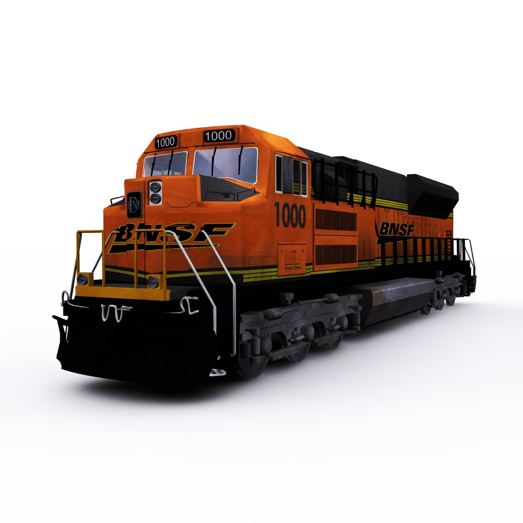 Bnsf Emd Locomotive 3D Model - TurboSquid 1379359