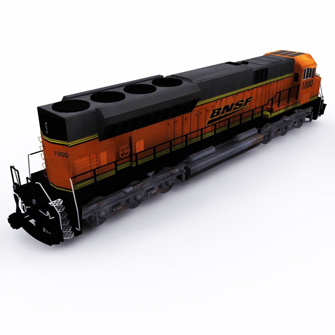 Bnsf Emd Locomotive 3D Model - TurboSquid 1379359