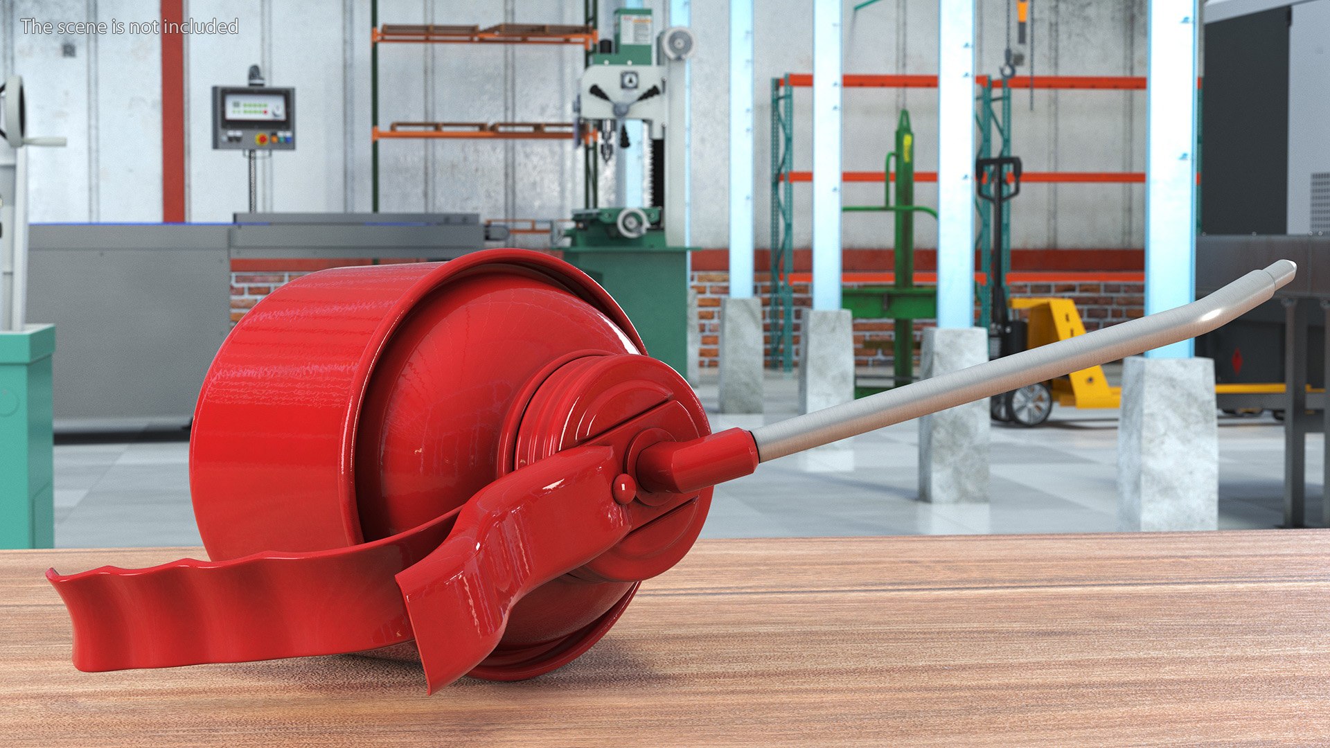 3D Model Metal Oiler Red - TurboSquid 2155769