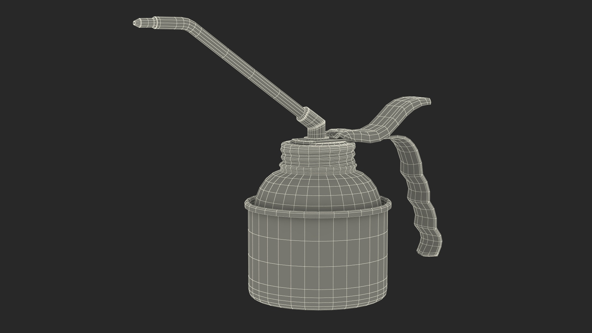 3D Model Metal Oiler Red - TurboSquid 2155769