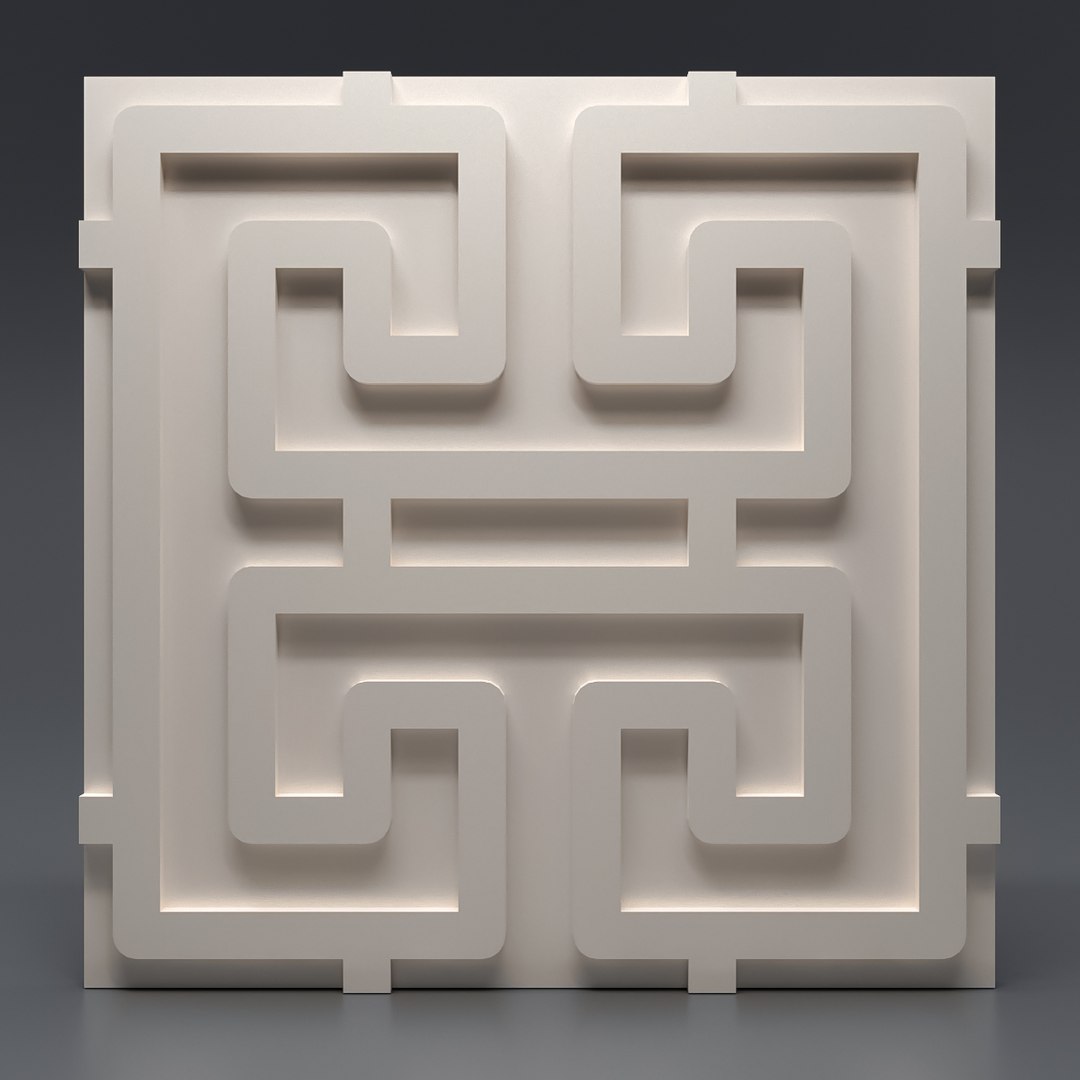 Decorative gypsum panel model - TurboSquid 1534545