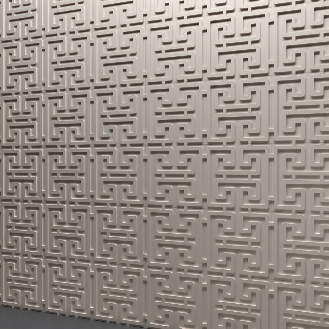 Decorative gypsum panel model - TurboSquid 1534545