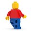 Classic Lego Man 3d Model