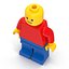 Classic Lego Man 3d Model