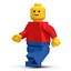 Classic Lego Man 3d Model
