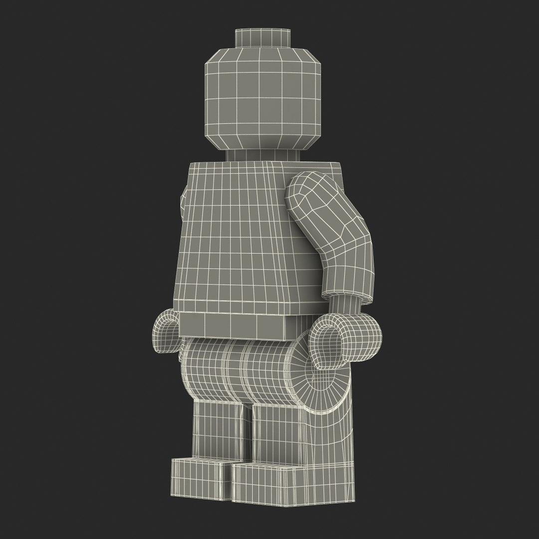 classic lego man 3d model