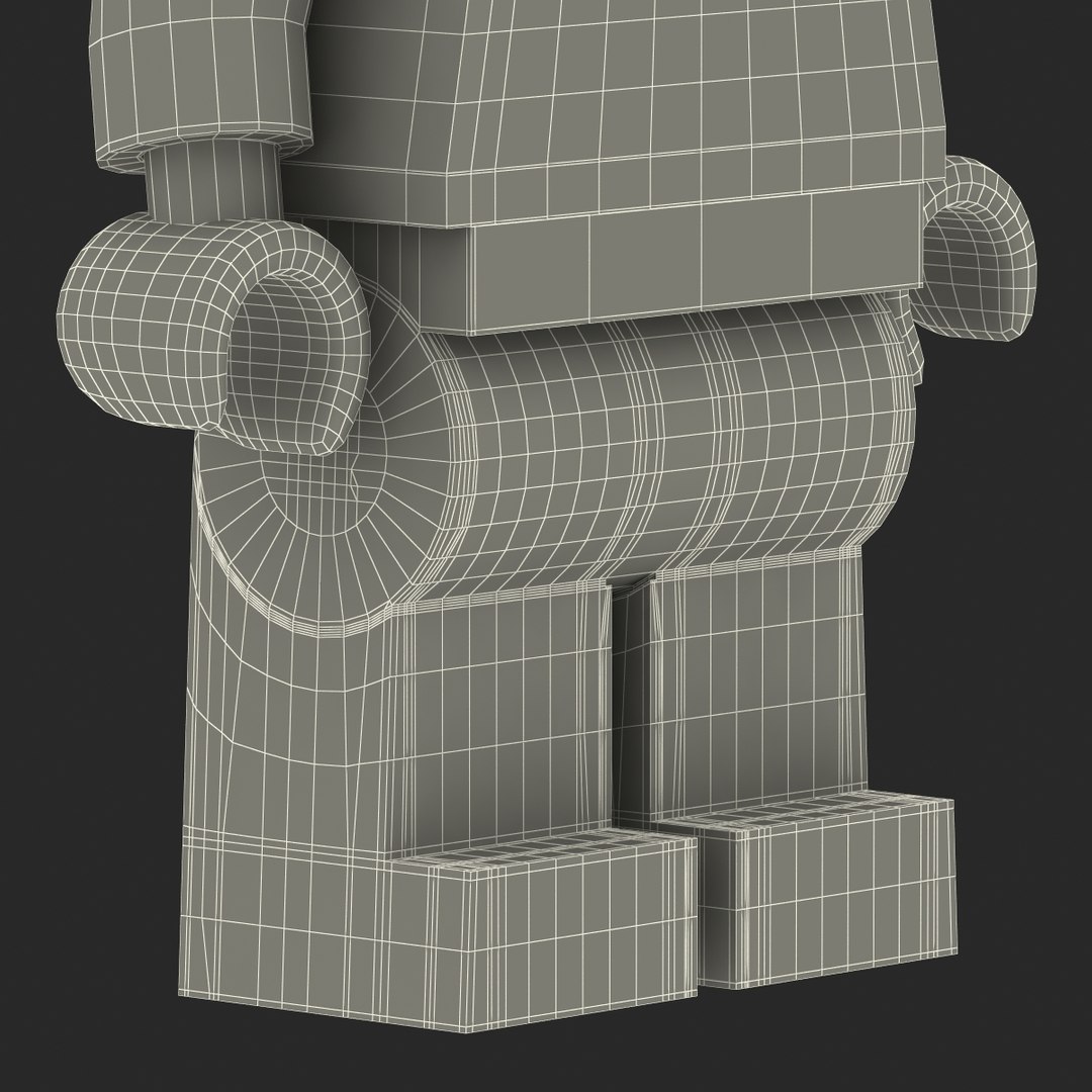 Classic Lego Man 3d Model