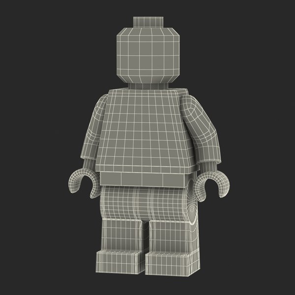 classic lego man 3d model