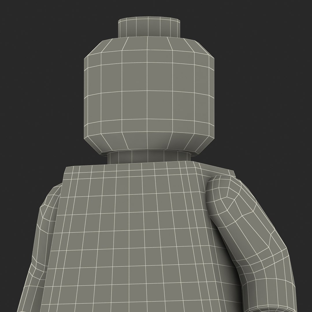 classic lego man 3d model