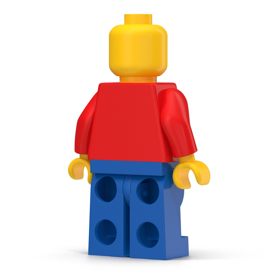 classic lego man 3d model