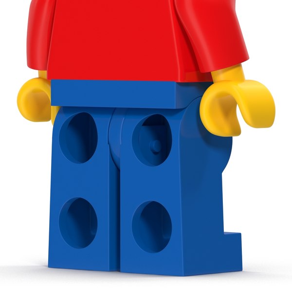 classic lego man 3d model