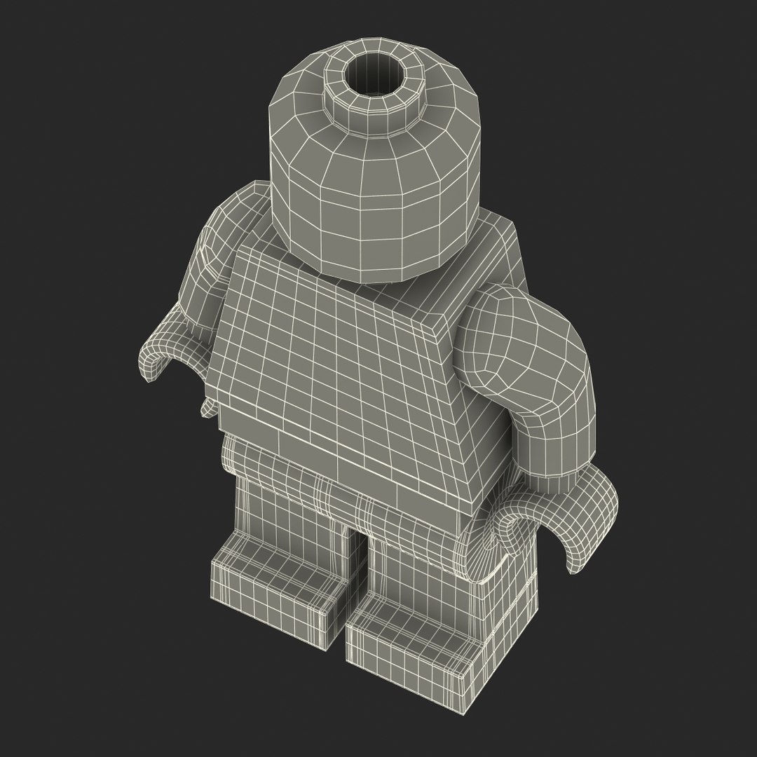 classic lego man 3d model