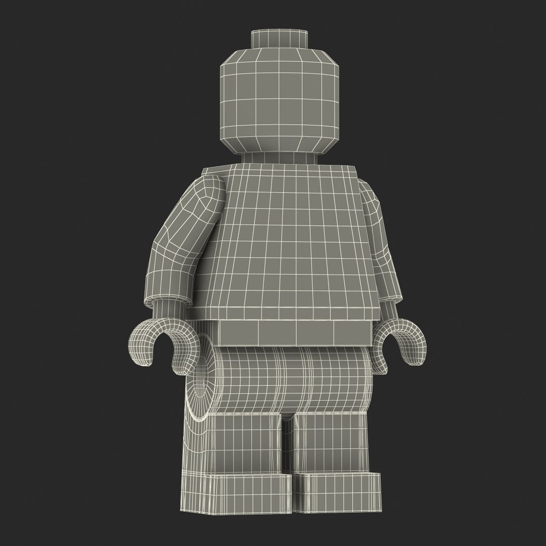 classic lego man 3d model