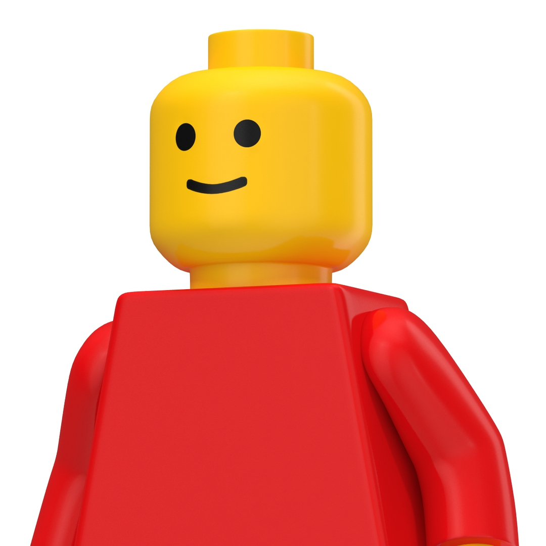classic lego man 3d model