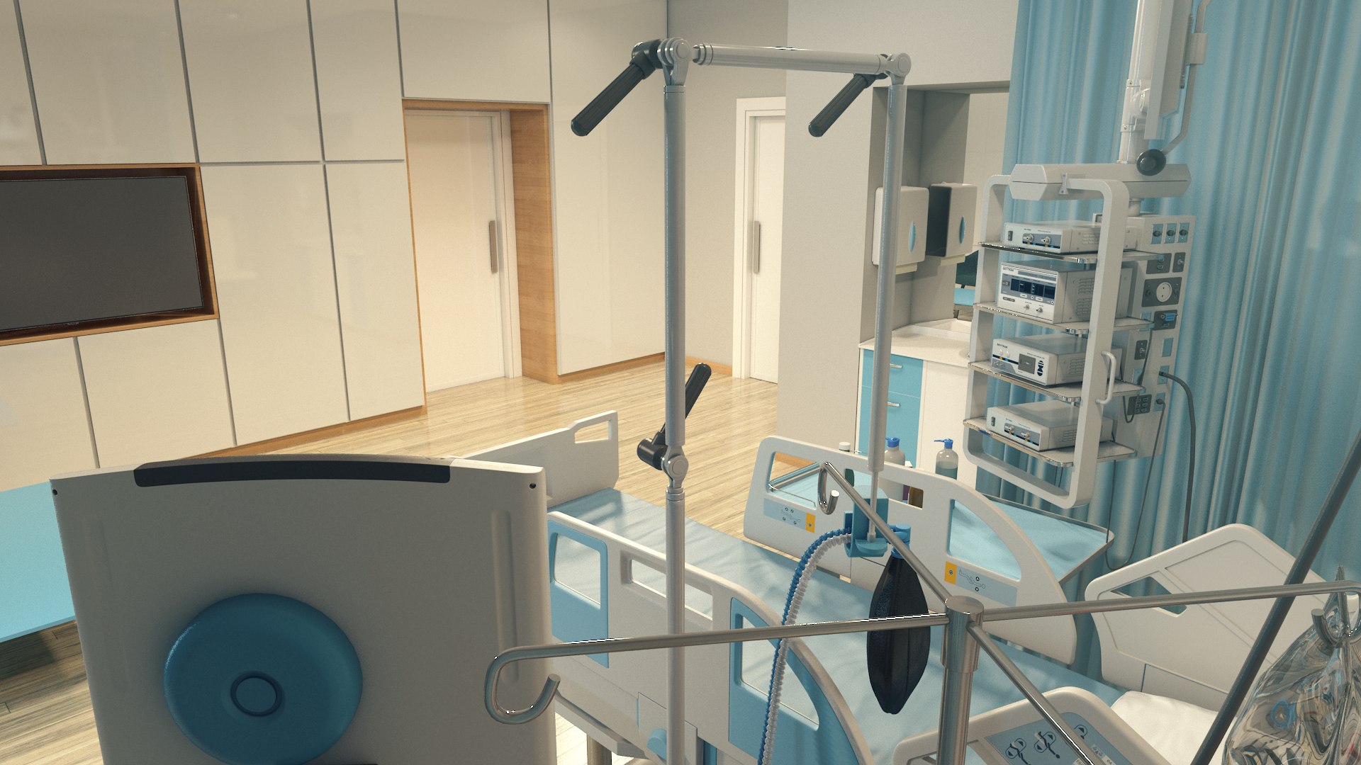 Private Icu Room 3D Model - TurboSquid 1535595