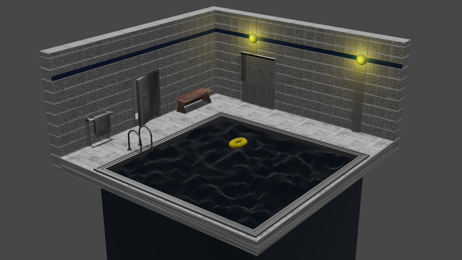 Ghost Type Pool 3D Model Model - TurboSquid 1794897