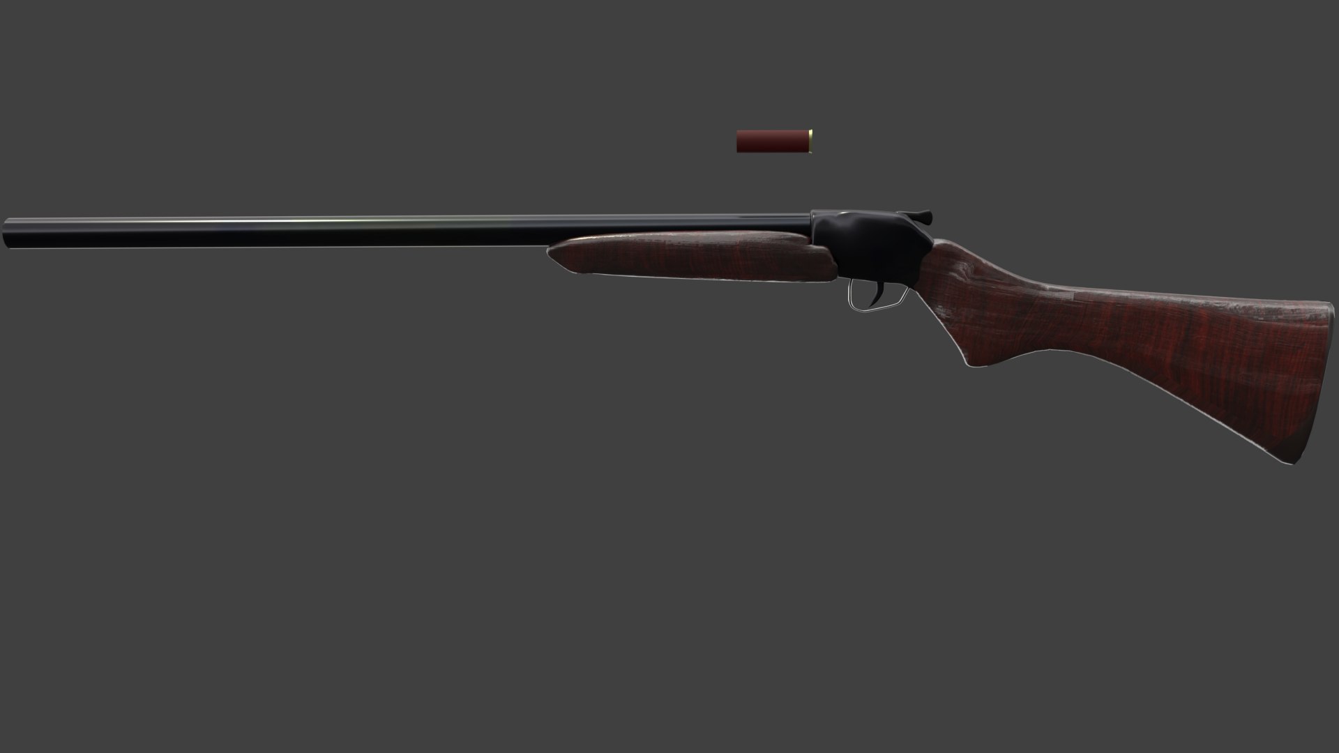 3d Model Breech Loading Shotgun