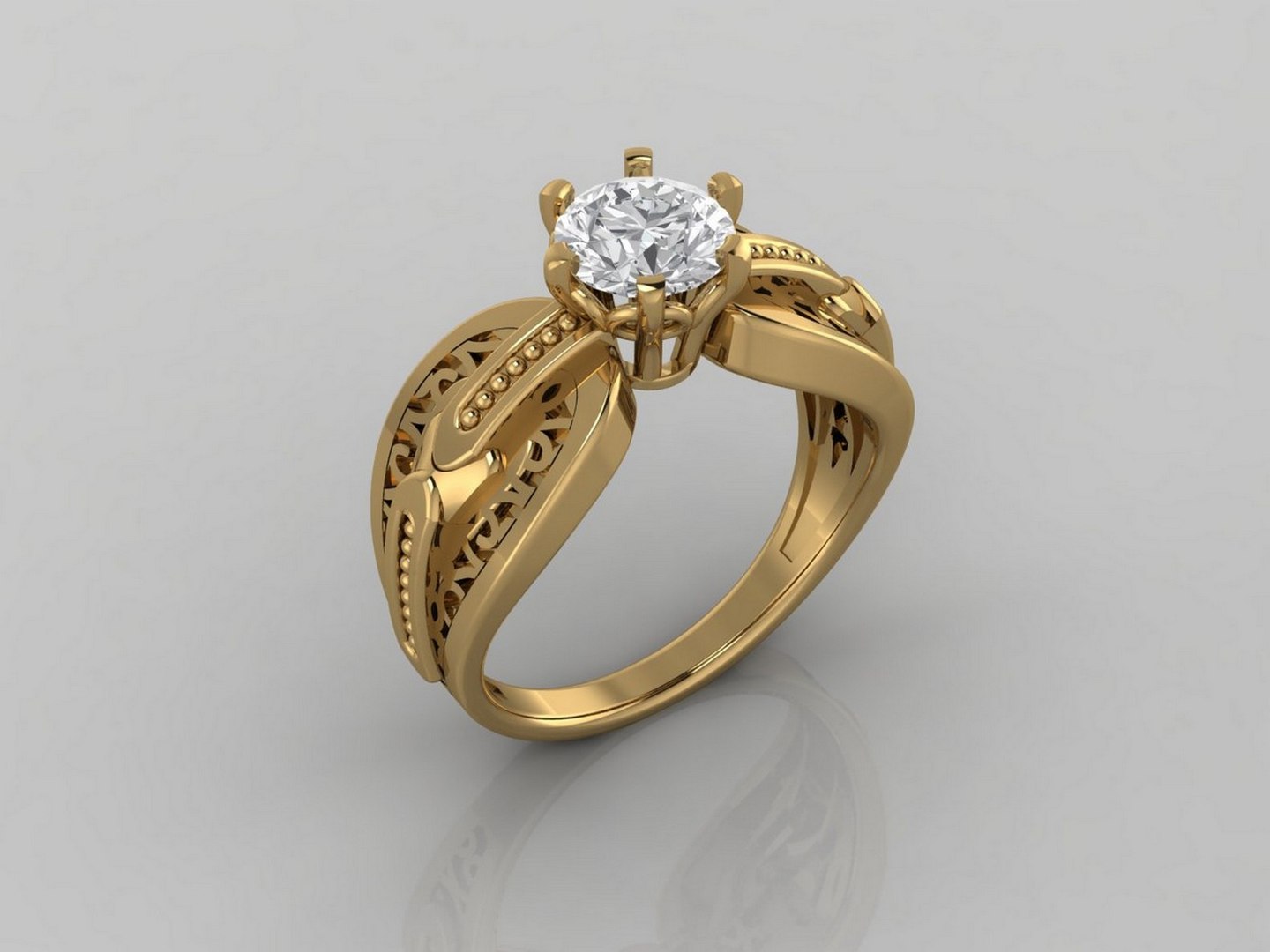 3D STL 3DM Print Ready Women Diamond Ring Lightweight Printable - TurboSquid 2485745