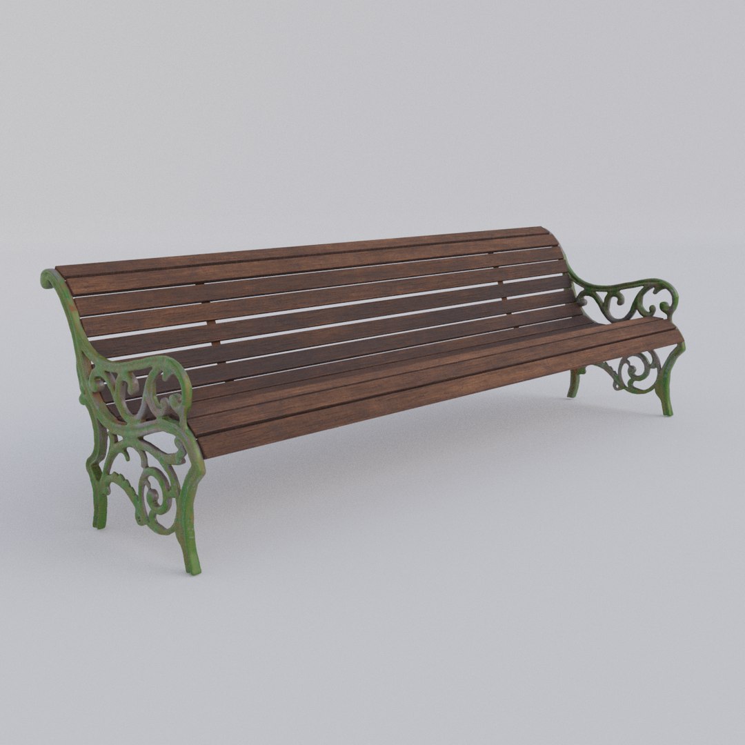 Garden Bench 3D Model - TurboSquid 2281079