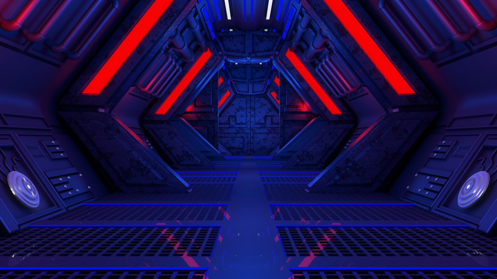 Sci-fi Corridor 3D Model - TurboSquid 1641398