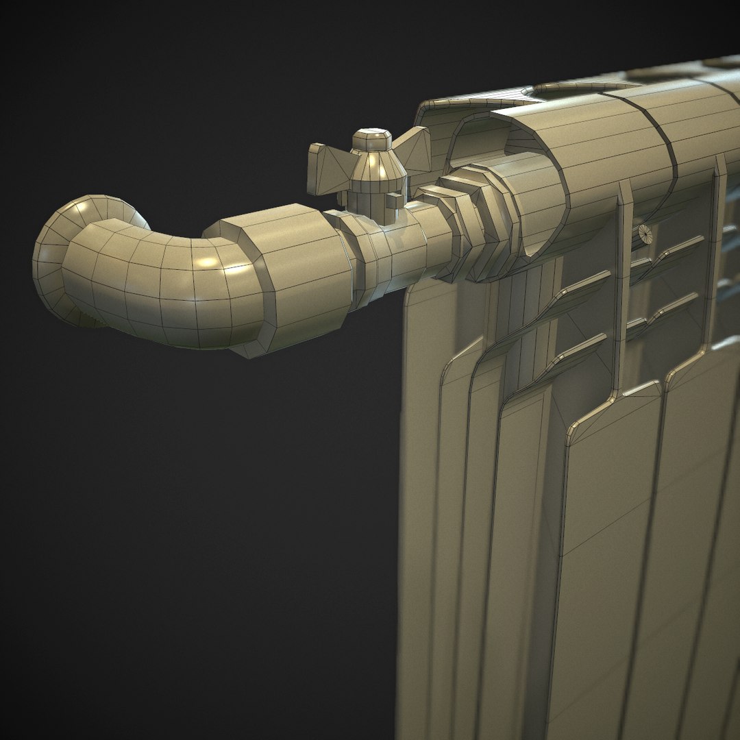 real-time ready radiator pbr 3d model