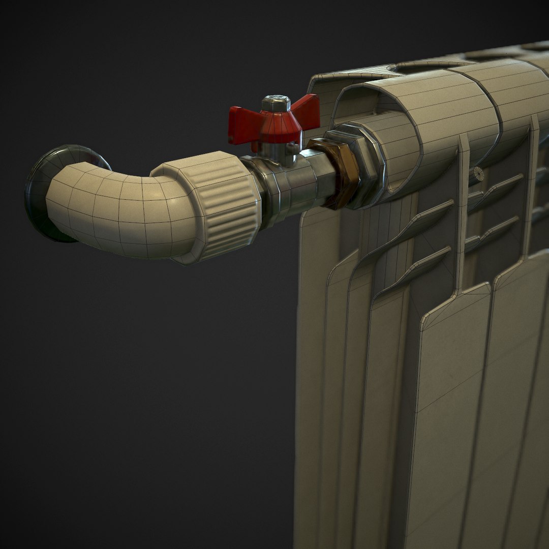 Real-time Ready Radiator Pbr 3d Model