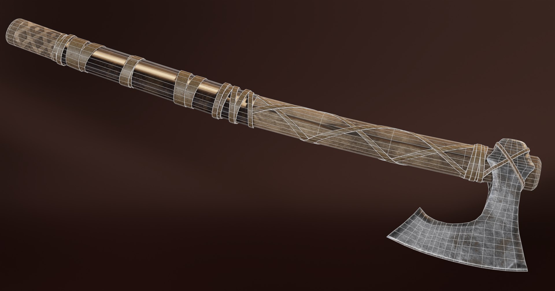 Battle Ax Weapon Model - TurboSquid 2119008