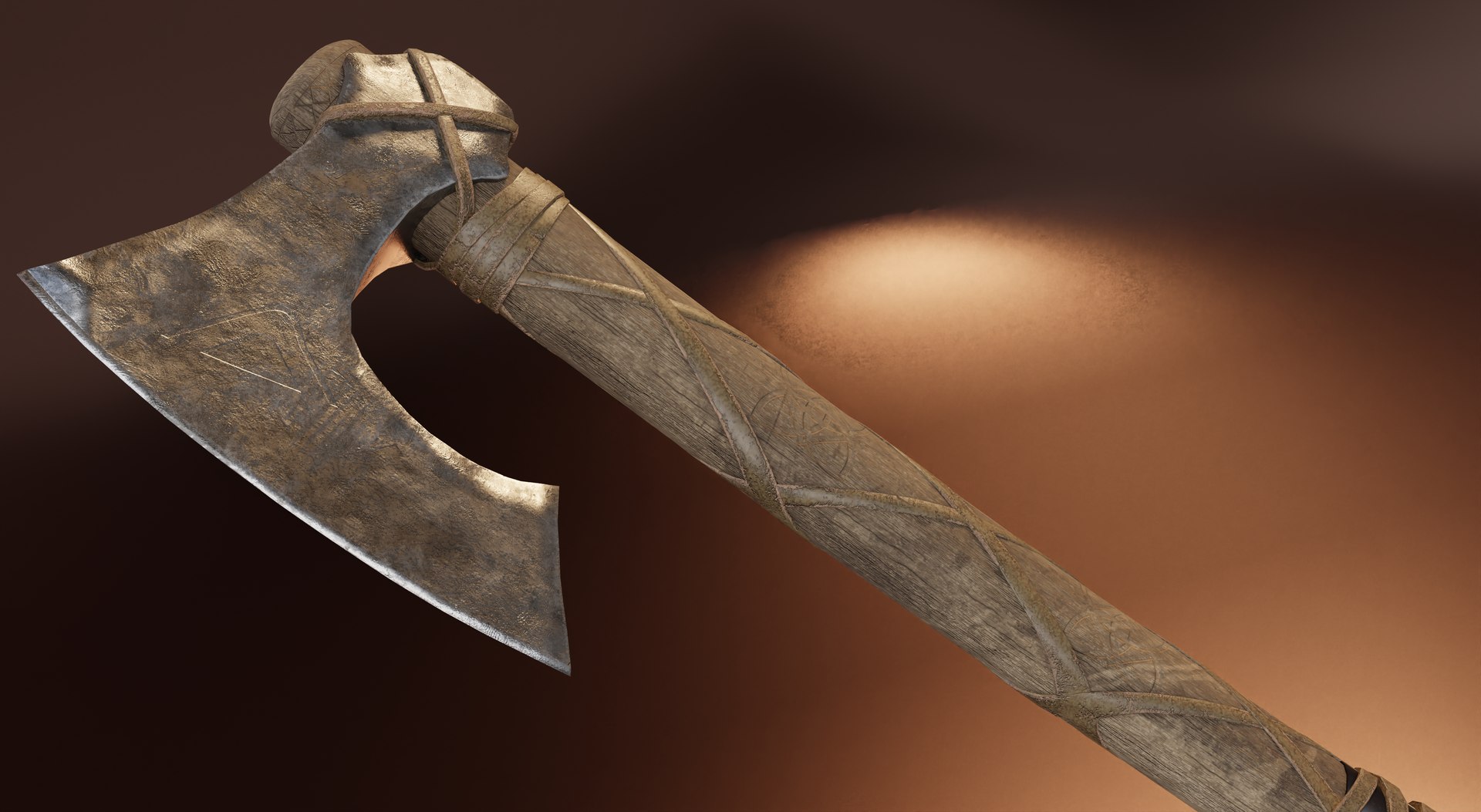 Battle Ax Weapon Model - TurboSquid 2119008