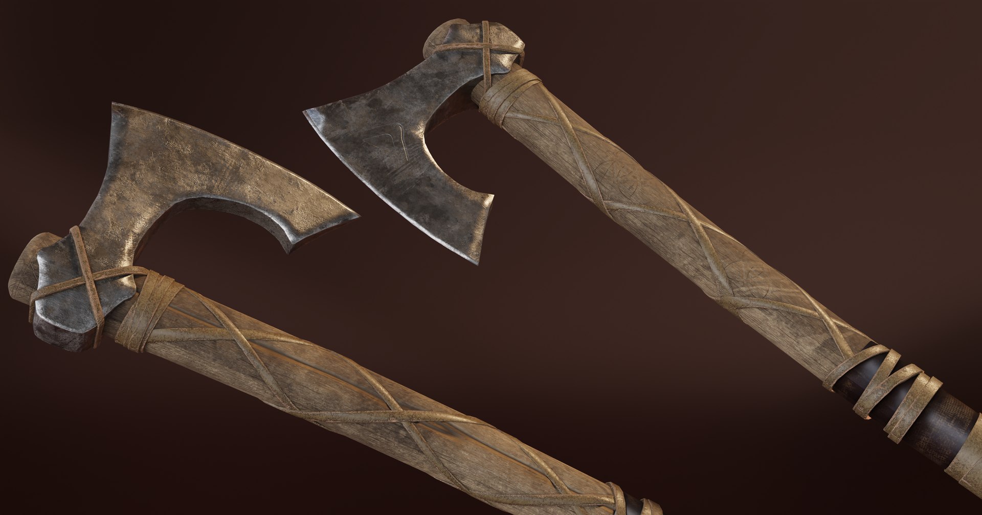 Battle Ax Weapon Model - TurboSquid 2119008