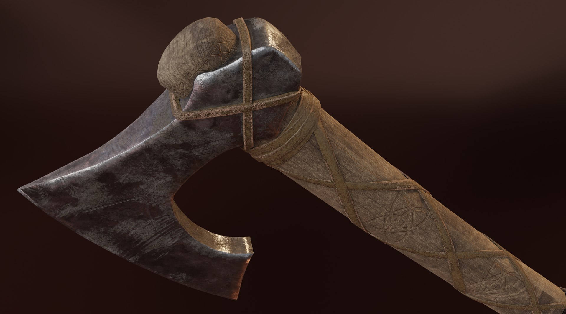 Battle Ax Weapon Model - TurboSquid 2119008