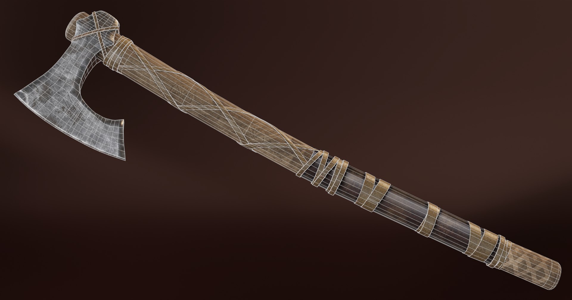 Battle Ax Weapon Model - TurboSquid 2119008