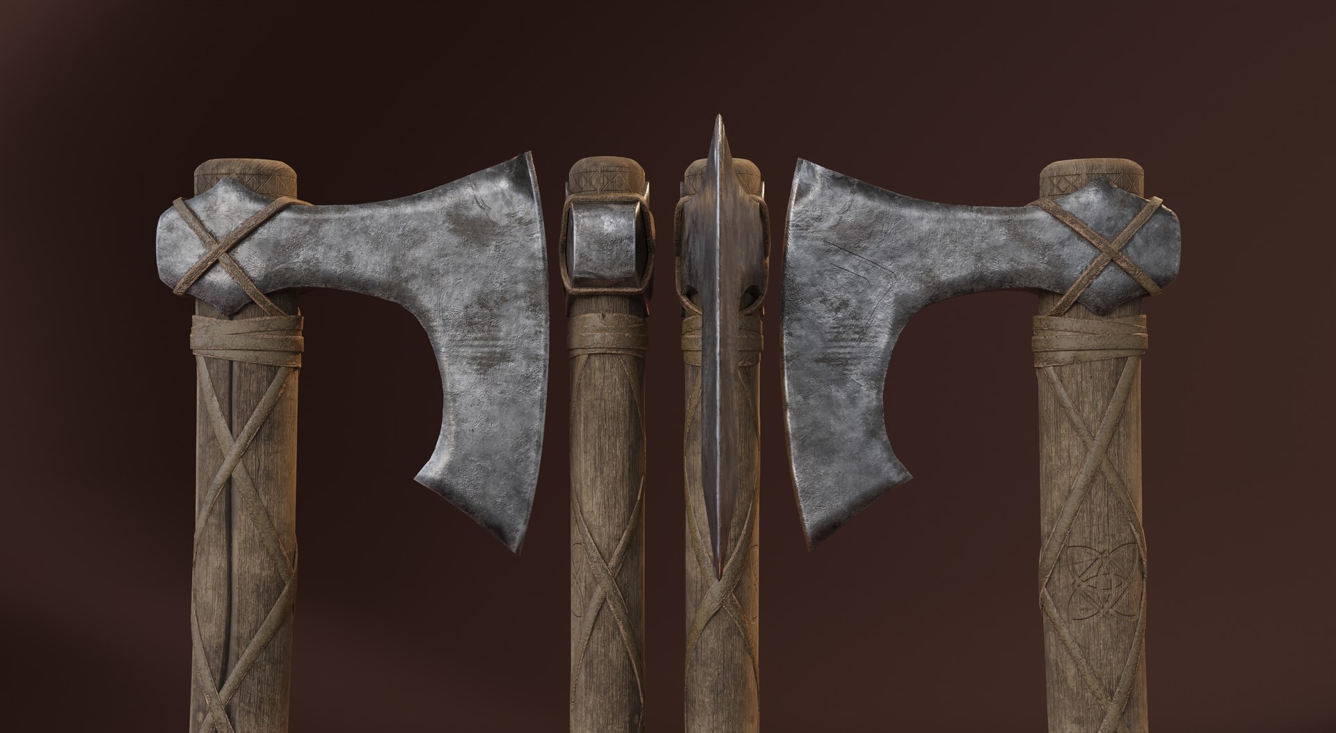 Battle Ax Weapon Model - TurboSquid 2119008
