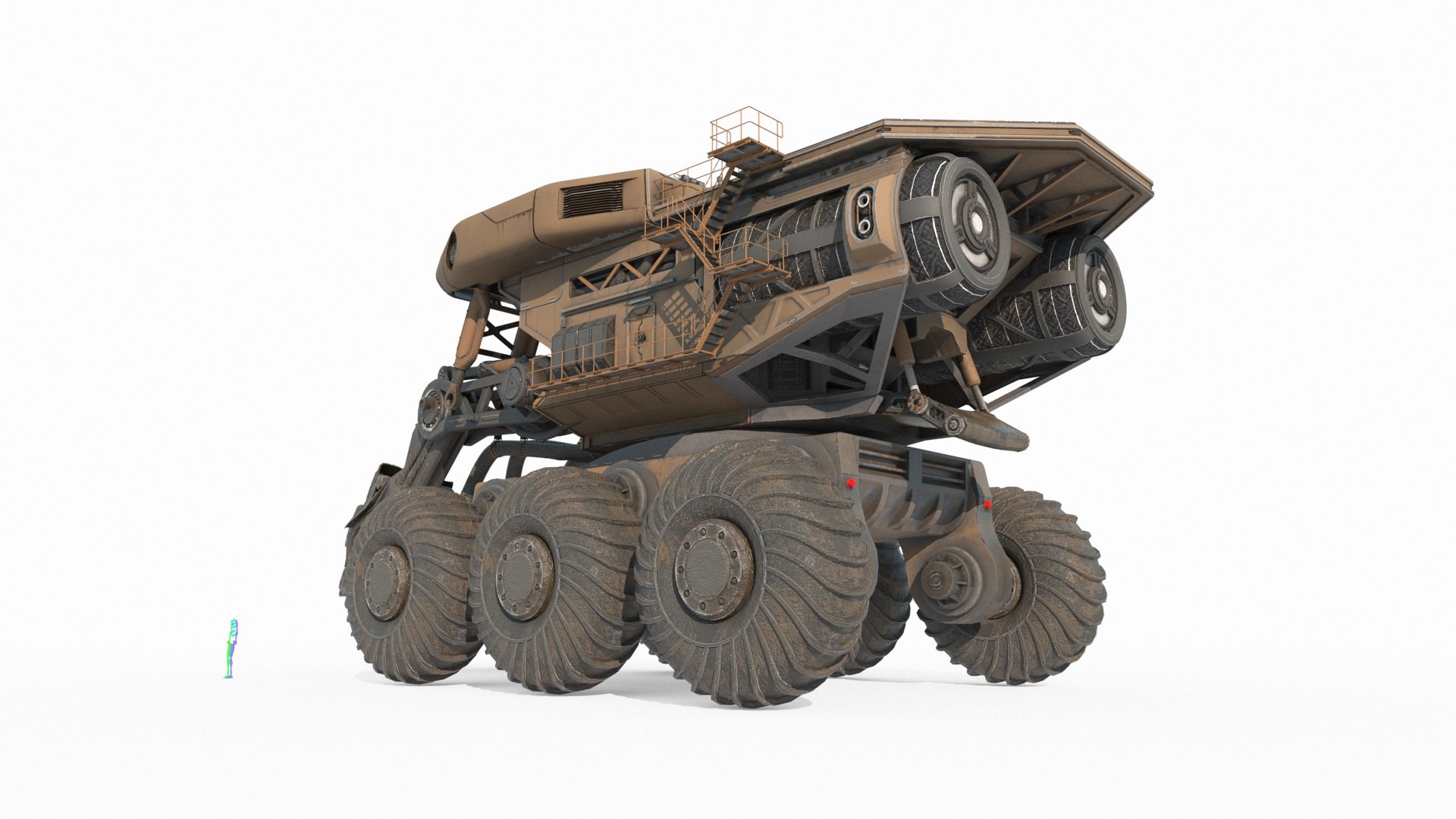 Future Sci-fi Interstellar Excavator 3D Model - TurboSquid 2336593